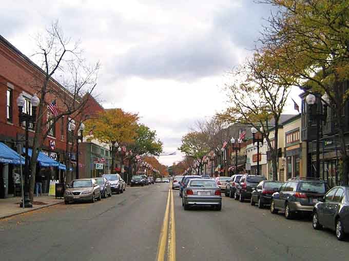 Autumn colors frame Main Street like nature's own welcome mat, inviting you to stay awhile and relax.