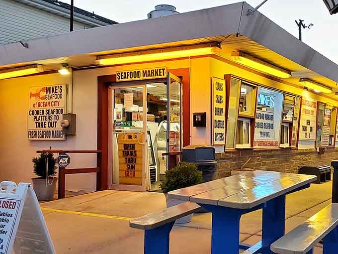 Bright yellow walls and picnic tables announce this no-frills spot where the seafood does all the talking, friend.