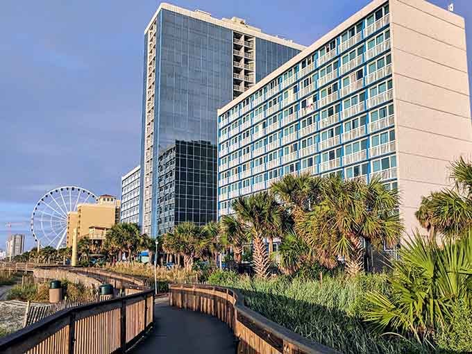 Palm-lined boardwalks and that giant Ferris wheel promise the kind of coastal fun families remember forever.