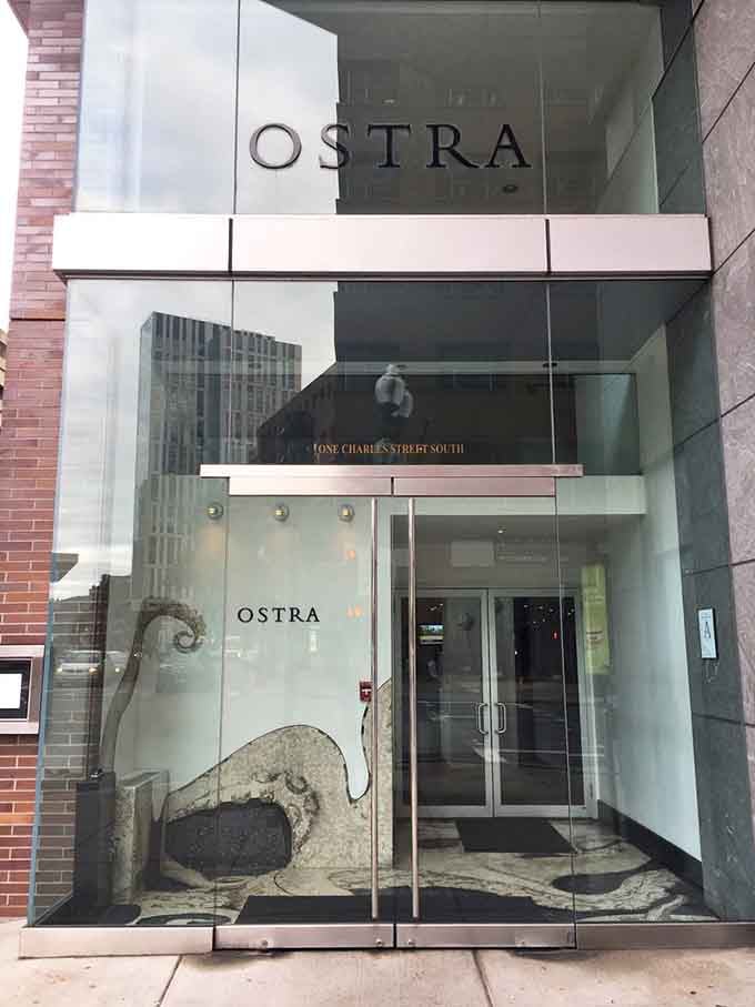 Sleek glass doors and modern elegance promise Mediterranean-inspired seafood that'll make your taste buds sing opera, beautifully prepared.