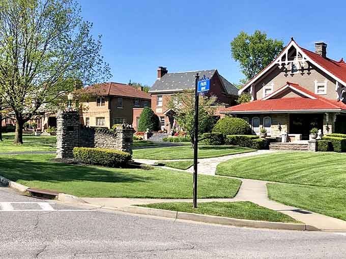 Manicured lawns and classic homes create a streetscape where pride of ownership isn't just talk, it's visible.