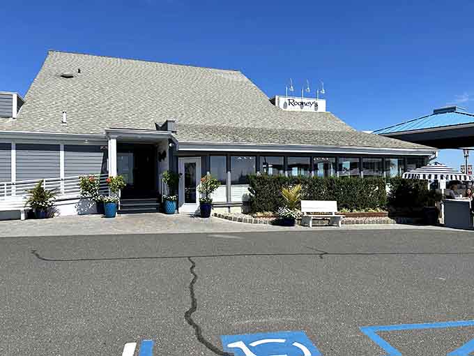 Clean lines and coastal charm define this oceanfront gem where the view rivals the incredible seafood on every plate.