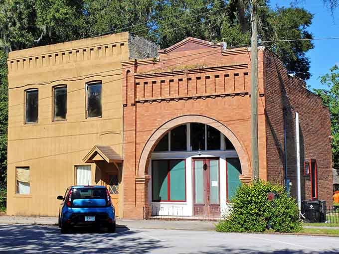 That grand arched entrance speaks to an era when craftsmanship and community pride went hand in hand.