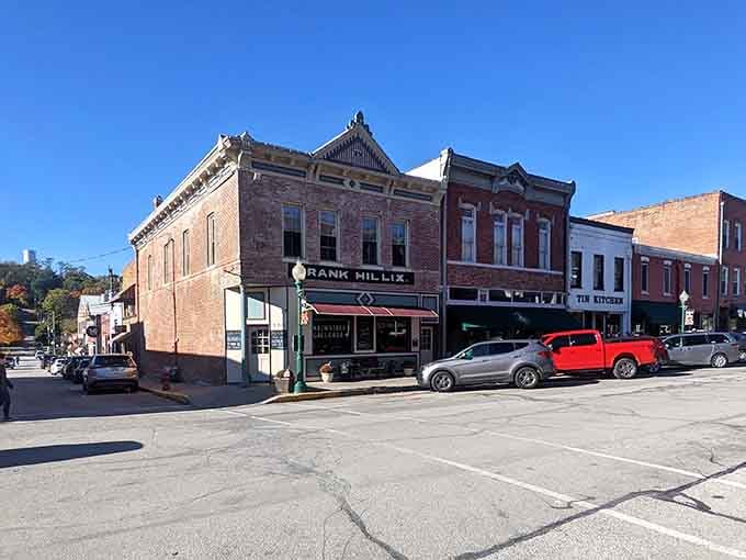 Historic brick buildings line up like proud soldiers who've been guarding Main Street since your grandparents were young.