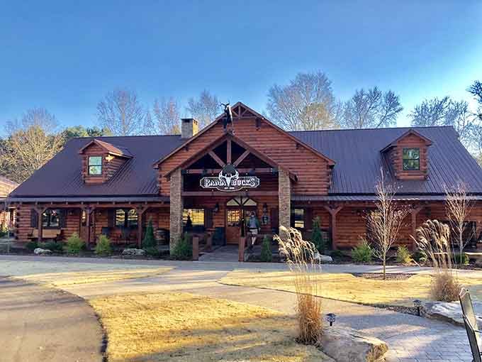 The sprawling storefront tells you locals have discovered this mountain-style retreat serves exceptional beef cuts.