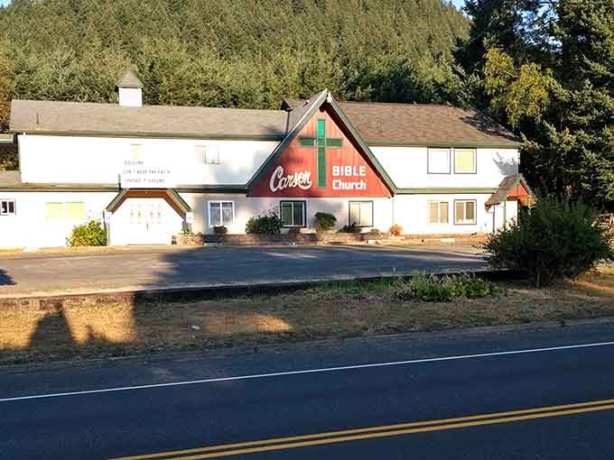Golden hour transforms this cozy mountain village into something straight out of a Hallmark movie, minus the predictable plot.