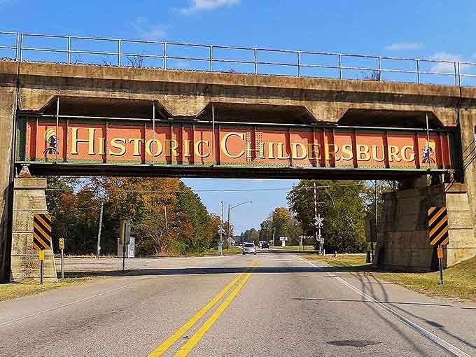 When a railroad bridge becomes your town's welcome sign, you know you've arrived somewhere with serious character and history.