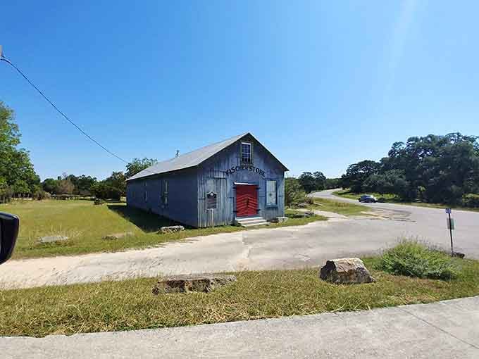The corrugated metal walls have weathered more storms than your uncle's favorite fishing stories, and they're still standing strong.