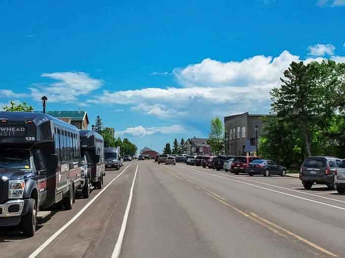 That wide main street under blue skies invites you to slow down and remember simpler times.