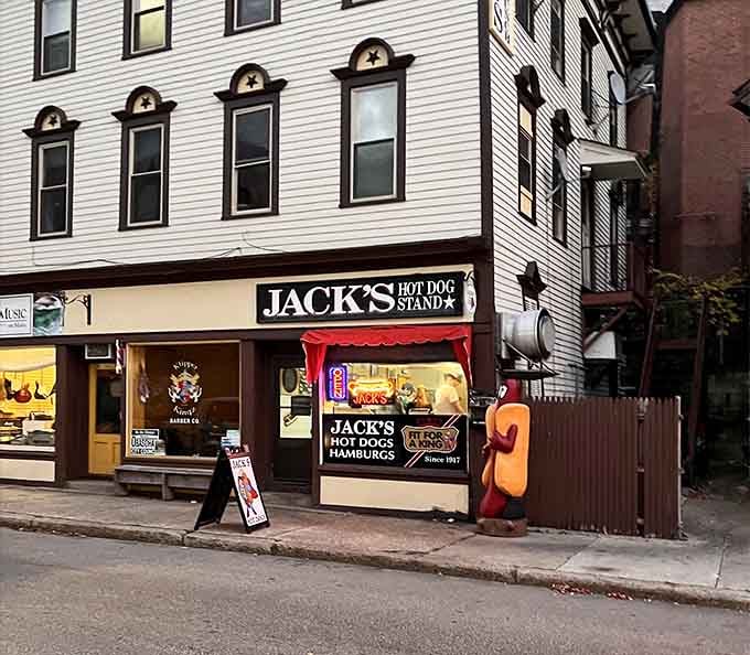 Since 1917, this corner spot has been serving franks that make winter days feel a whole lot warmer inside.