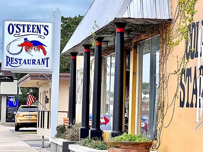 The cheerful shrimp logo practically winks at you, promising the kind of meal your taste buds will remember fondly.