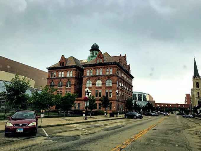 Ornate architecture meets practical living in this historic building that's seen generations come home to stay here.