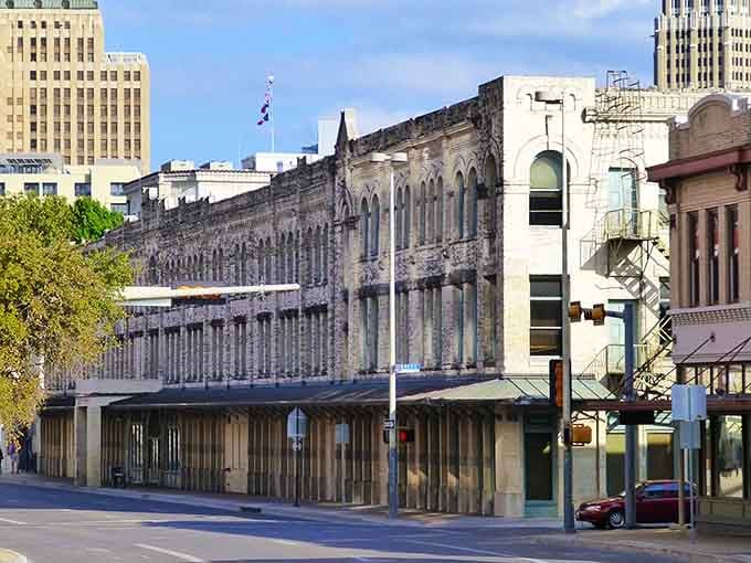 Historic buildings frame the waterfront where Gulf breezes carry the promise of adventure and relaxation.