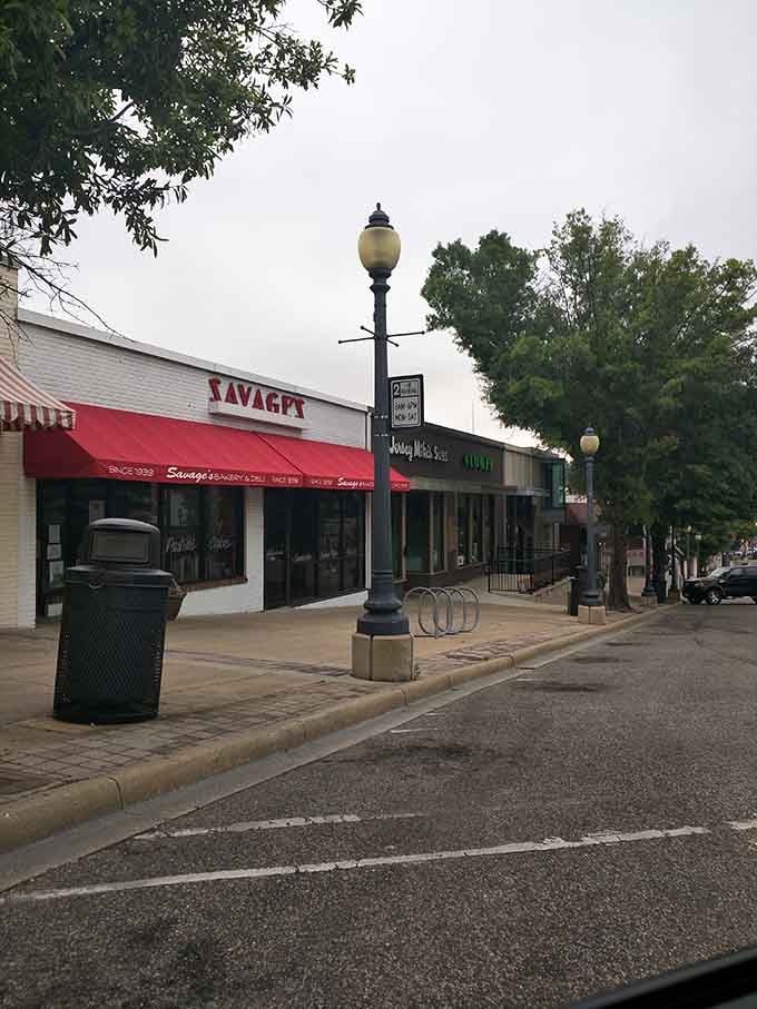 Tree-lined streets frame this neighborhood treasure where the aroma of fresh pastries drifts through the air daily.