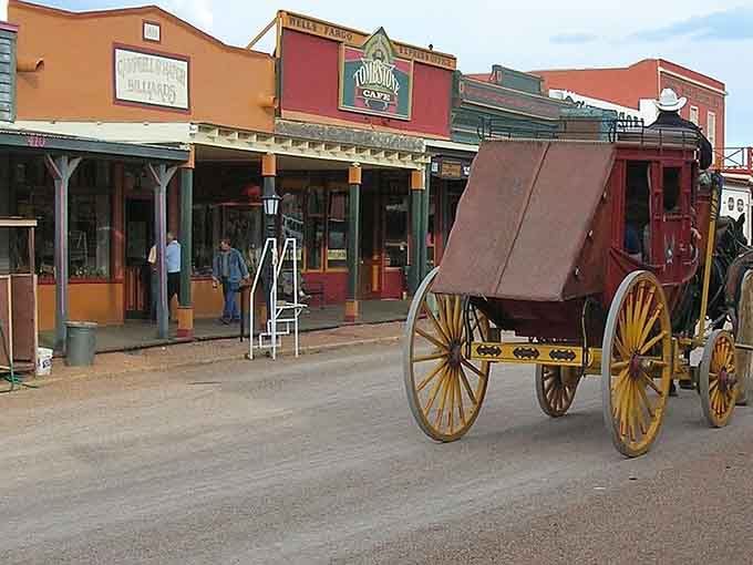 That vintage stagecoach isn't just decoration&mdash;it's a reminder of when horsepower meant actual horses pulling you.