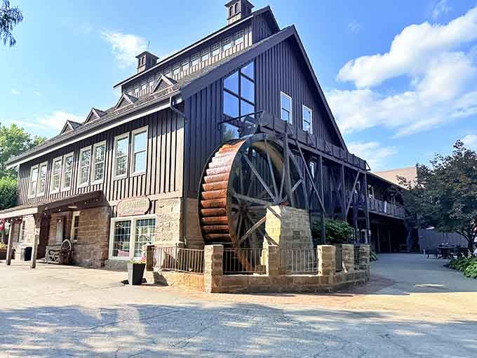The mill's charming exterior promises the kind of ice cream experience that makes the drive absolutely worthwhile.