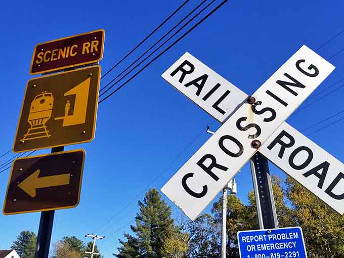 When you see this sign, you know you're about to experience something special on the rails.