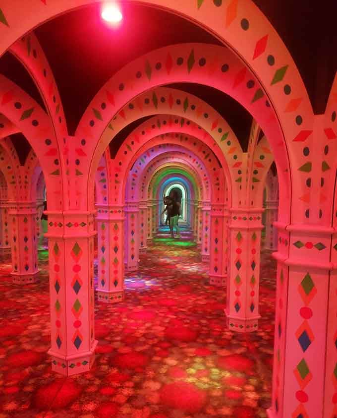 When the lighting shifts to crimson, you're either in a disco or a fever dream.