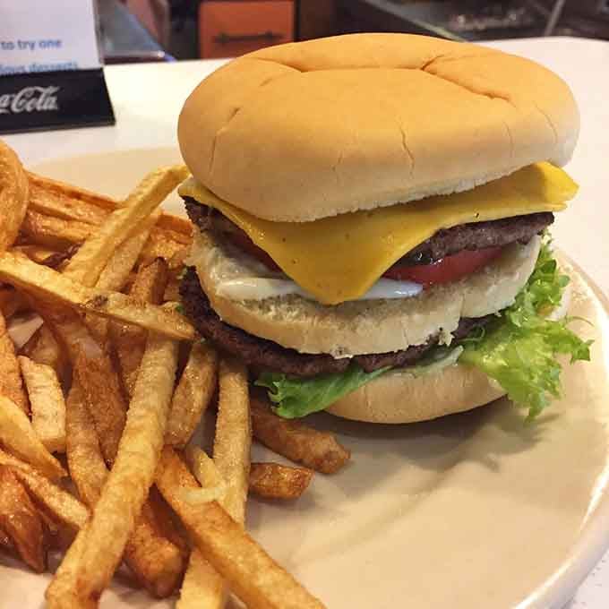 The Big Anchor burger with perfectly seasoned fries shows this place does lunch just as brilliantly as breakfast.