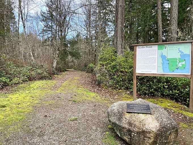 Every trail here comes with its own map, because even paradise requires a little navigation assistance.