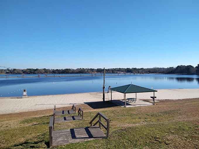 Lake Wallace offers peaceful waterfront views where you can actually hear yourself think for a change.
