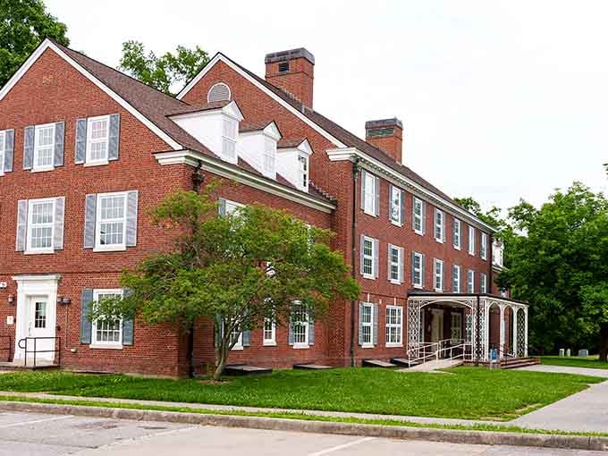 Classic brick architecture houses generations of student craftspeople learning trades that'll never go out of style.