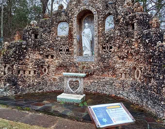 St. Joseph's Grotto showcases intricate stonework that'll make you wonder how anyone had the patience to build this masterpiece.