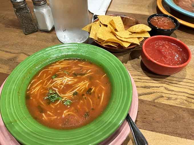 A steaming bowl of sopa that warms you faster than a Minnesota summer lasts, which isn't saying much.