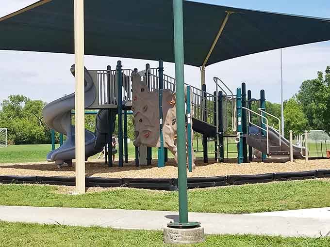 Playgrounds where kids can actually be kids, not just stare at screens under parental supervision.