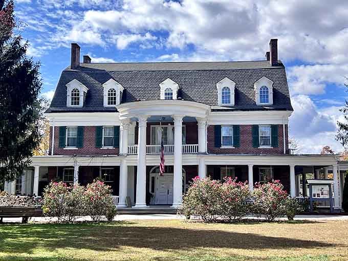 This grand mansion stands as proof that some things age better than the rest of us ever will.