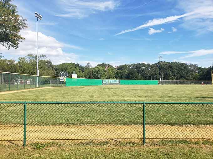Alden Field offers open green space perfect for leisurely walks without dodging aggressive joggers or their designer dogs.