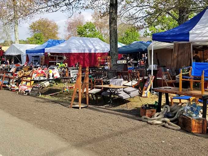Tents and tables stretch as far as the eye can see, each one hiding potential treasures waiting to be discovered.
