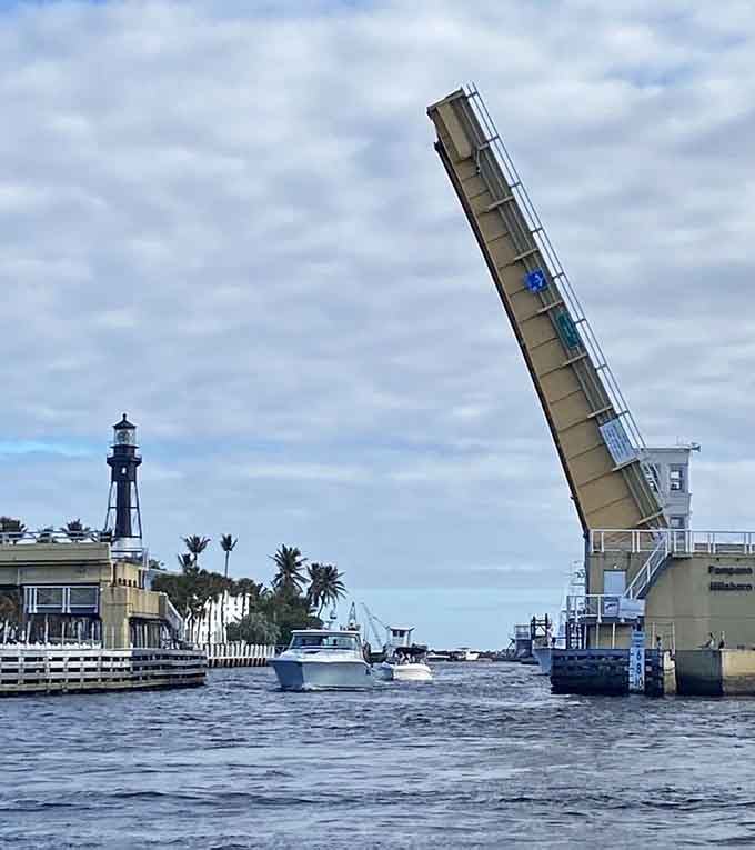 Watching boats glide under drawbridges never gets old, especially when the view looks like a screensaver come to life.