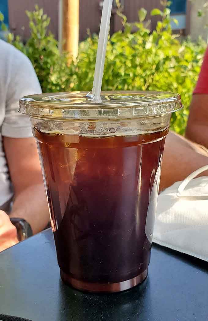 Iced Americano perfection: simple, strong, and ready to fuel your next Colorado adventure beautifully.