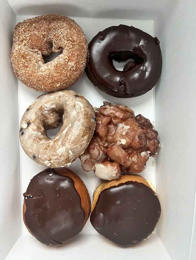 Opening a box like this feels like Christmas morning, if Santa specialized in fried dough instead of toys and electronics.