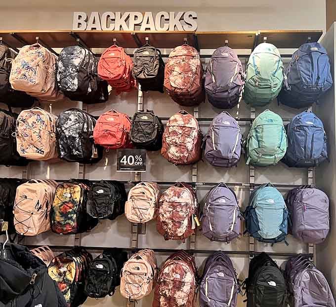 That 40% off sign means back-to-school shopping just became significantly less painful for everyone's budget.