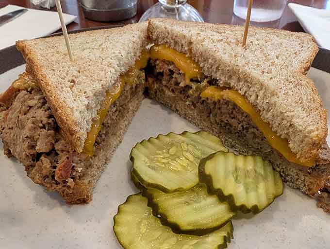 The meatloaf sandwich proves that some things really do taste better between two slices of toasted bread.