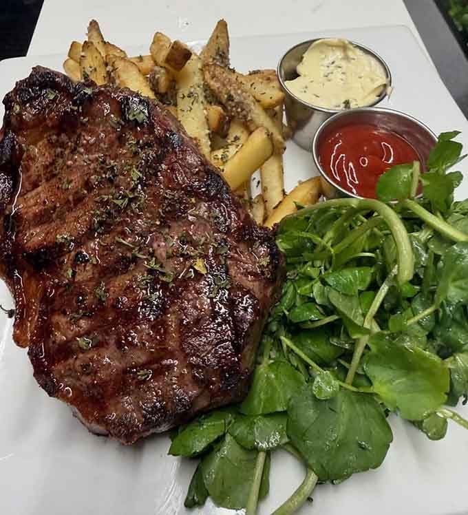 Perfectly seared steak with crispy frites proves that French bistro classics belong in Connecticut just as much as Paris.