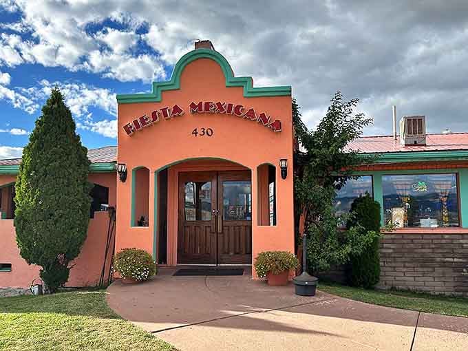 Fiesta Mexicana's welcoming entrance promises authentic flavors without the authentic tourist-trap prices found in resort towns.