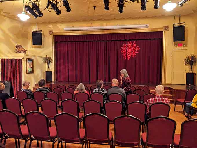 Intimate theater seating where every performance feels like it was staged just for you and your neighbors.