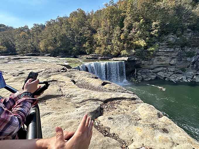 Cumberland Falls proves size matters when water decides to put on a performance worthy of standing ovations daily.