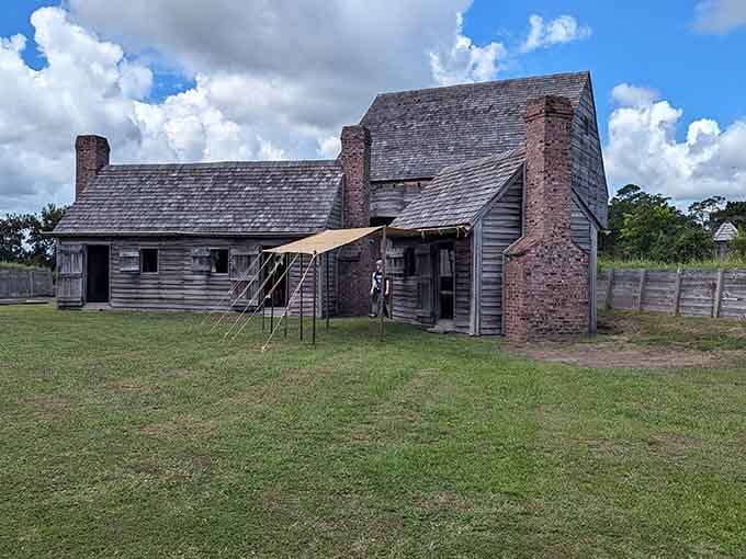 History buffs, meet your happy place: a reconstructed fort where colonial soldiers once contemplated their life choices in the Georgia heat.