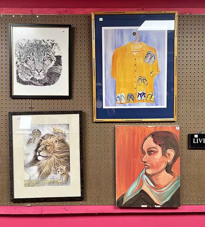 From wildlife sketches to portraits, these walls hold more stories than your uncle at Thanksgiving dinner.