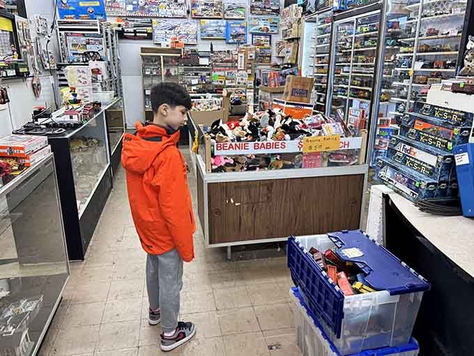 Beanie Babies still hold court here, reminding us all of our questionable investment decisions from the '90s.