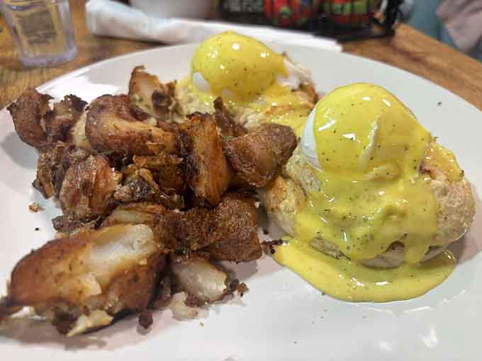 Crab Benedict that proves Maryland knows how to elevate brunch into an art form worth celebrating.