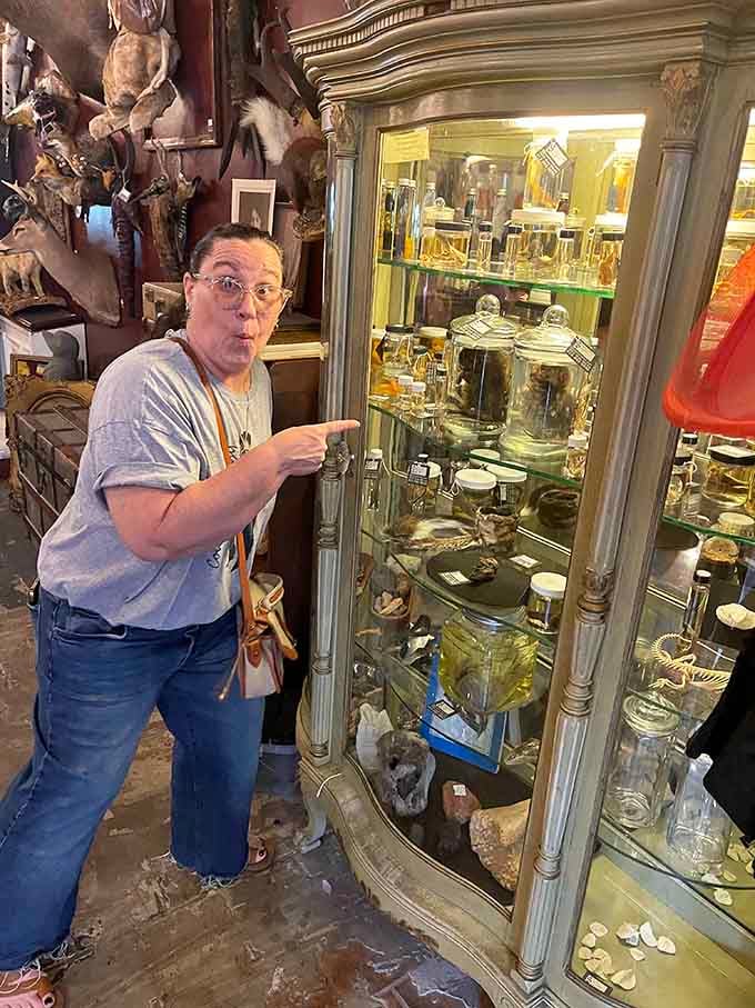 Even seasoned visitors can't help pointing out the wet specimens, their expressions mixing fascination with delightful bewilderment.