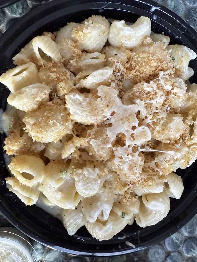 Buttered bread crumbs scattered over truffle-kissed pasta create the kind of texture contrast that makes every bite interesting.