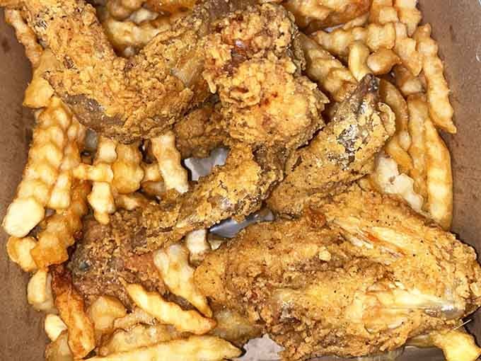 These wings have that perfect crackling crust that sounds like applause when you bite into them.