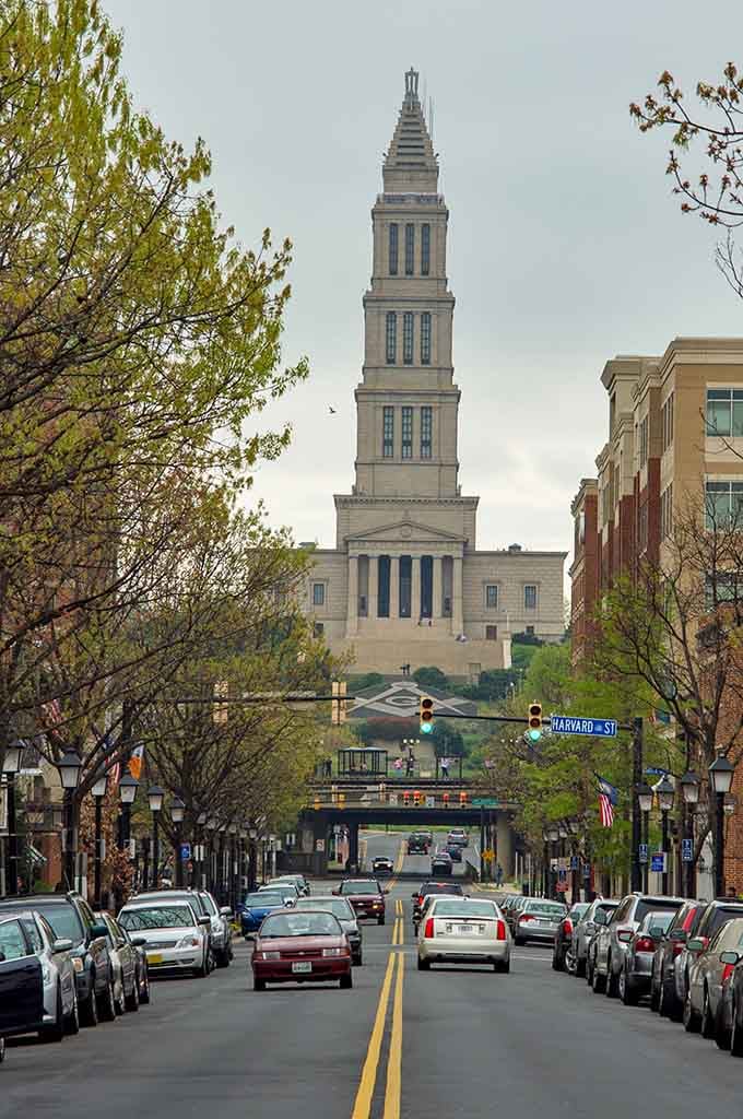 The George Washington Masonic National Memorial towers over Alexandria like a lighthouse guiding you to history and mystery.