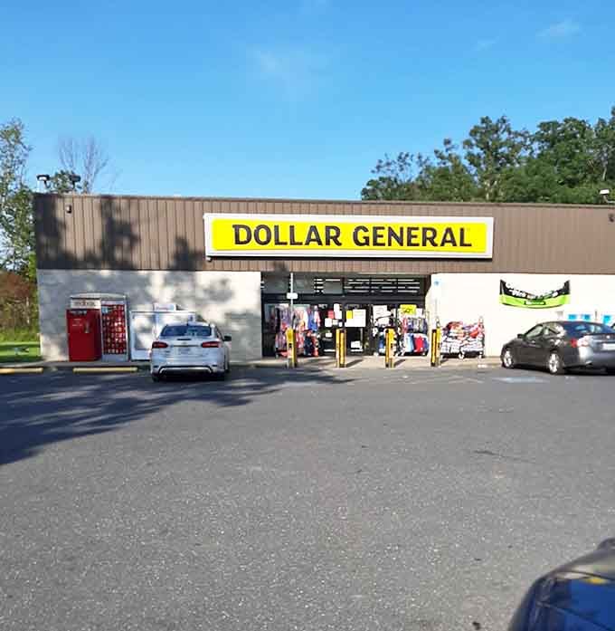 Yes, there's a Dollar General, because even paradise needs affordable paper towels and last-minute birthday cards.